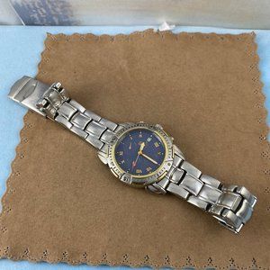 Vintage | Accessories | Vintage Techbond Chronograph Blue Dial 2tone ...